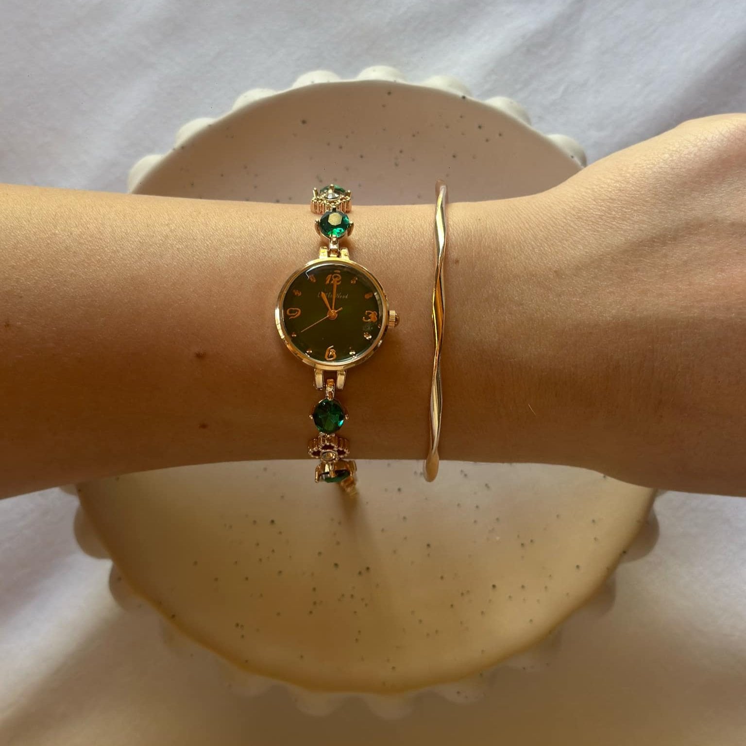 The Emerald Gemstone Watch – Kora Kollective